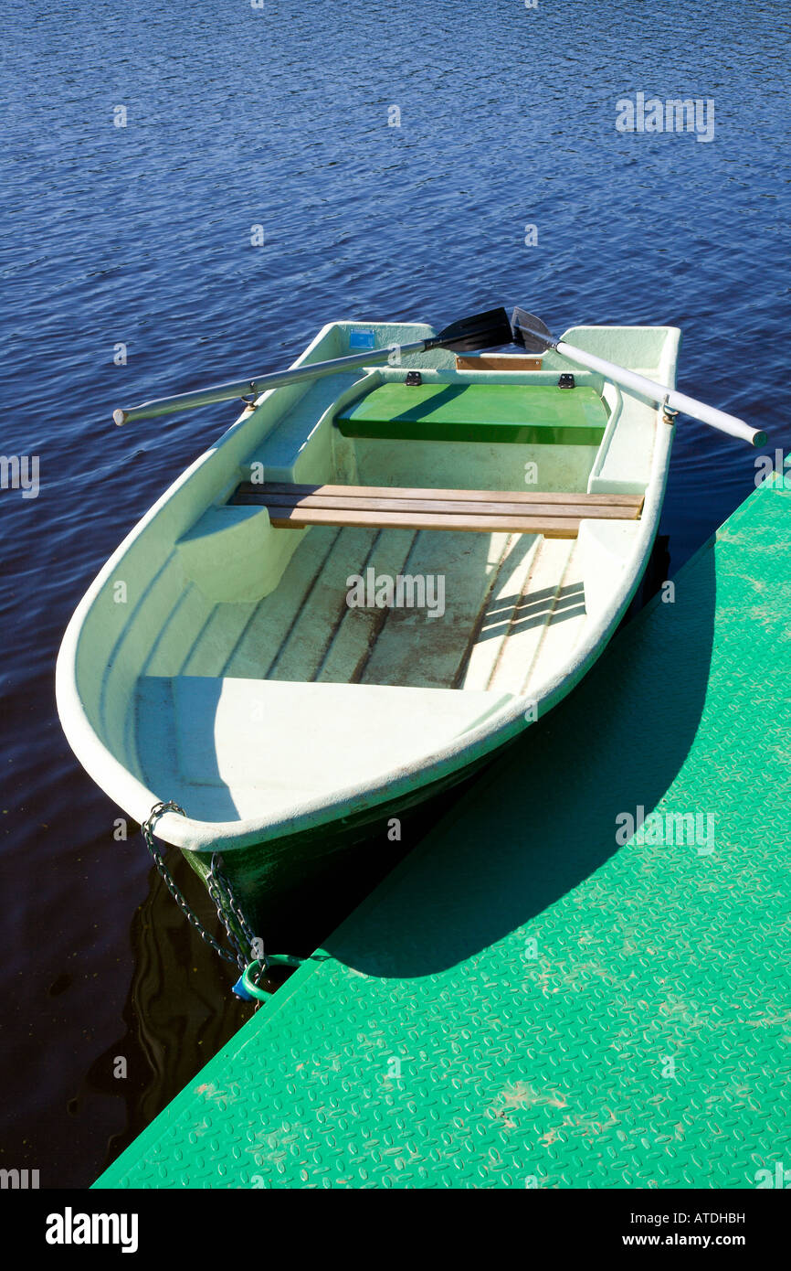 Boat on a river Stock Photo - Alamy