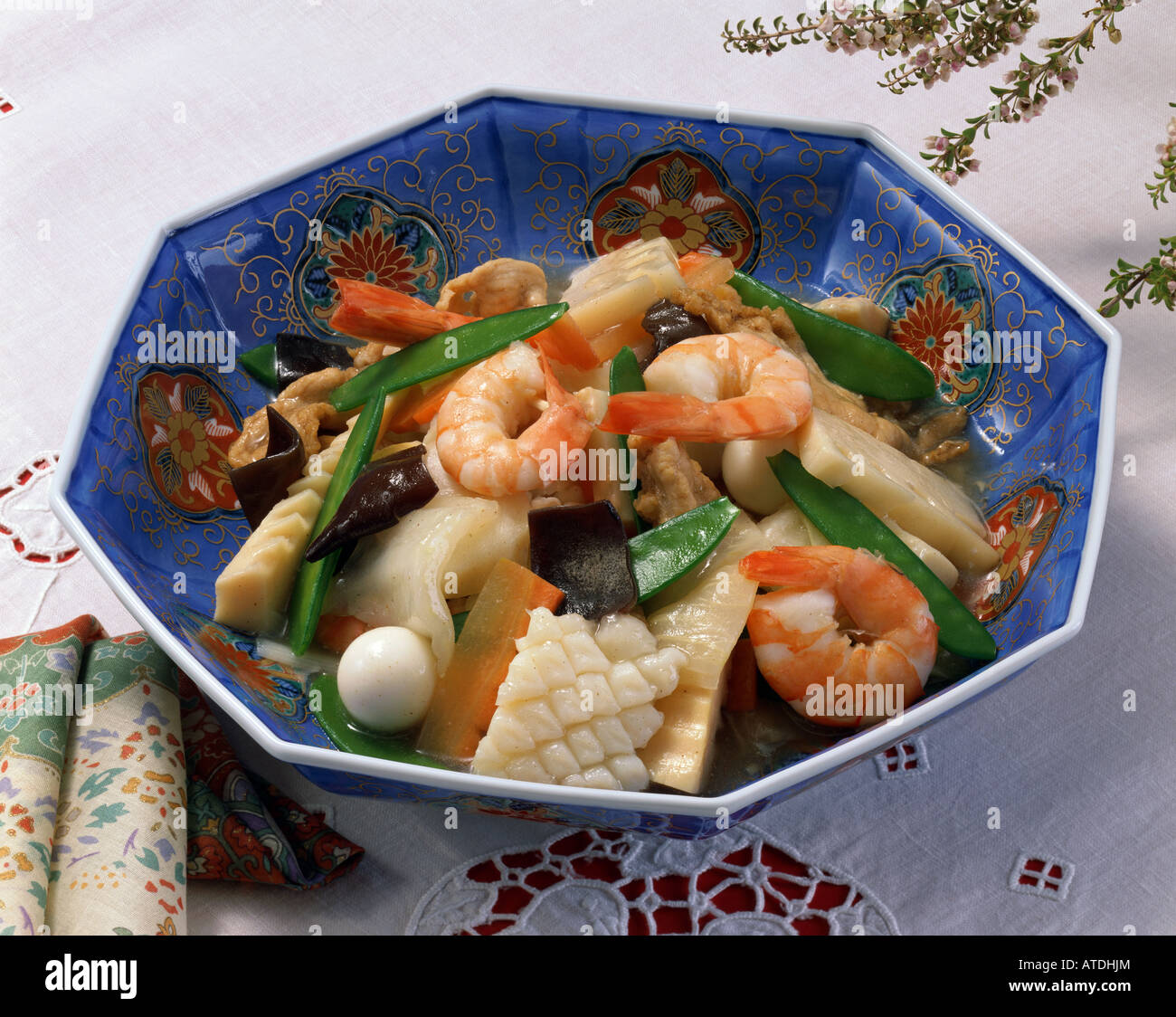 Bowl of Chinese food Stock Photo - Alamy