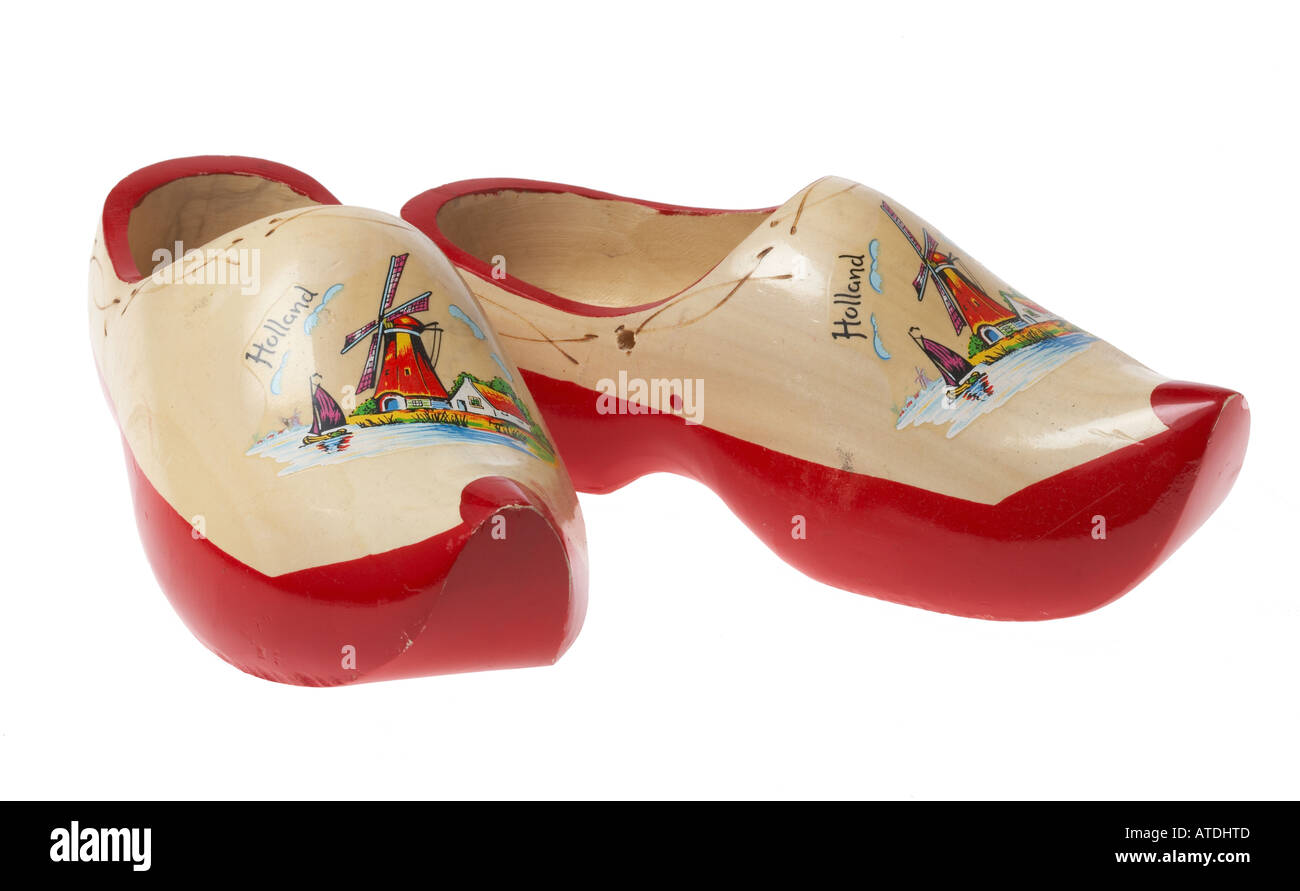 Vintage wooden shoes Stock Photo - Alamy