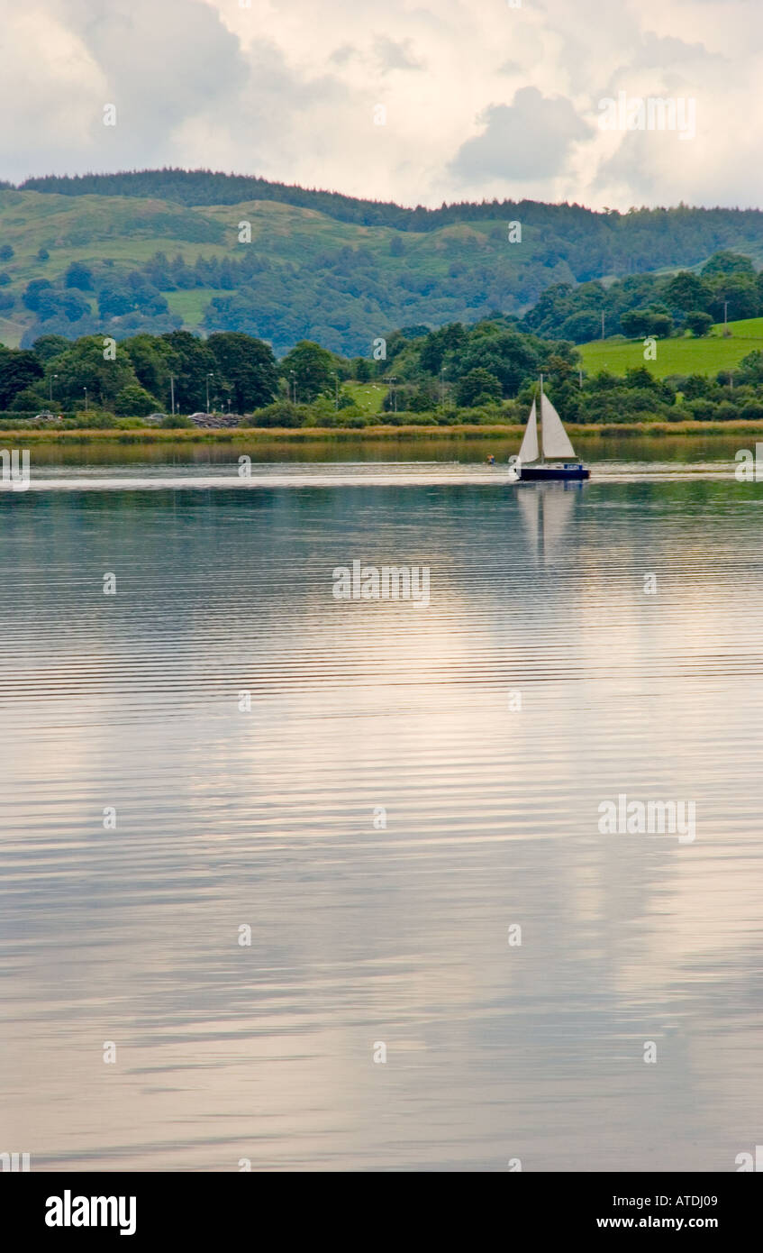 Sailing on Bala lake in North Wales Stock Photo - Alamy