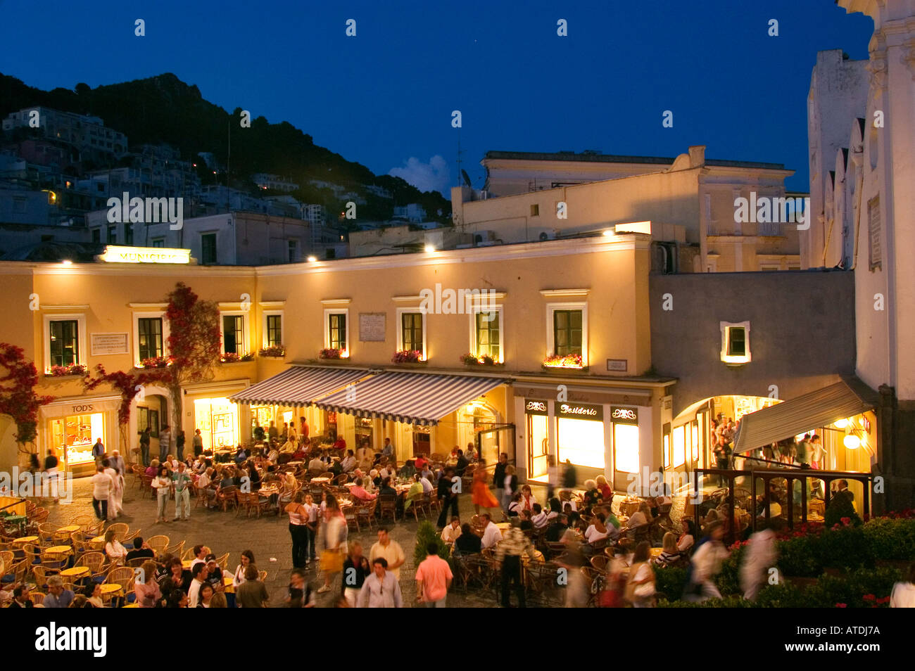 La Piazzetta Capri Italy Stock Photo - Alamy