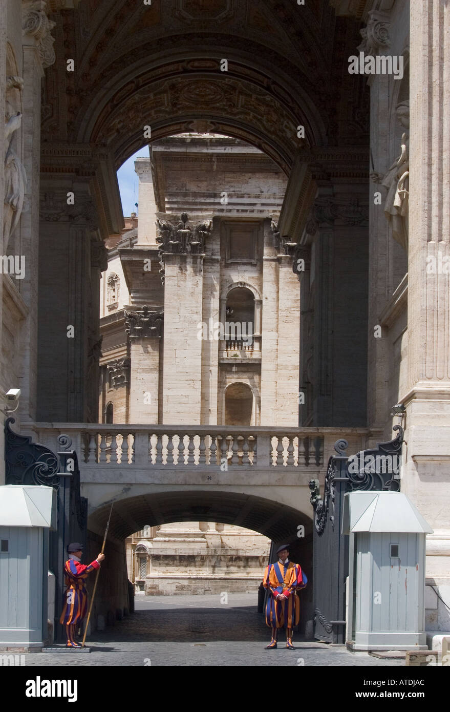 Swiss Guards St Peters Vatican Rome Lazio Italy Europe Stock Photo - Alamy