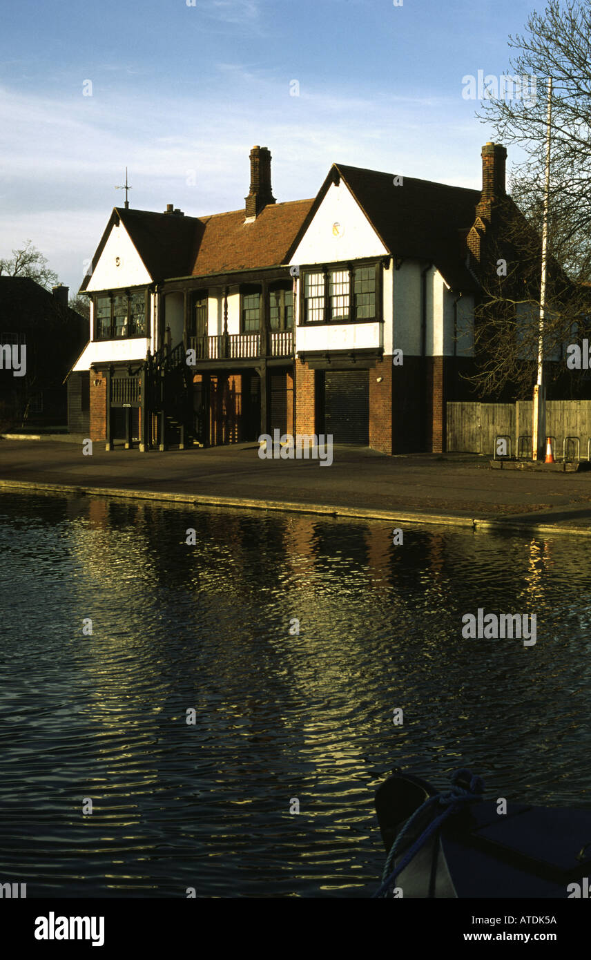 Trinity Hall College boathouse in Cambridge Stock Photo - Alamy