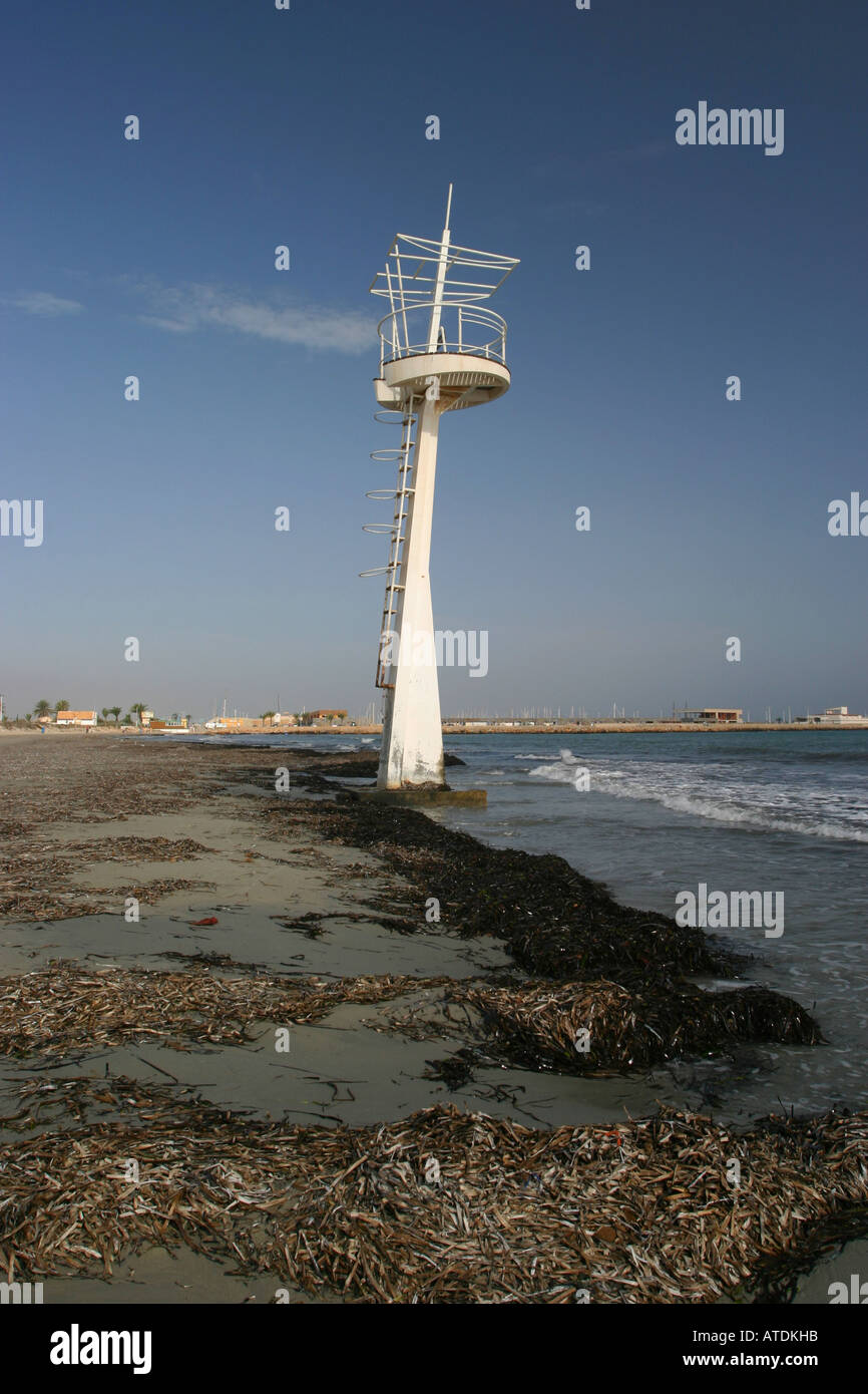 Watch tower in the beach Stock Photo - Alamy