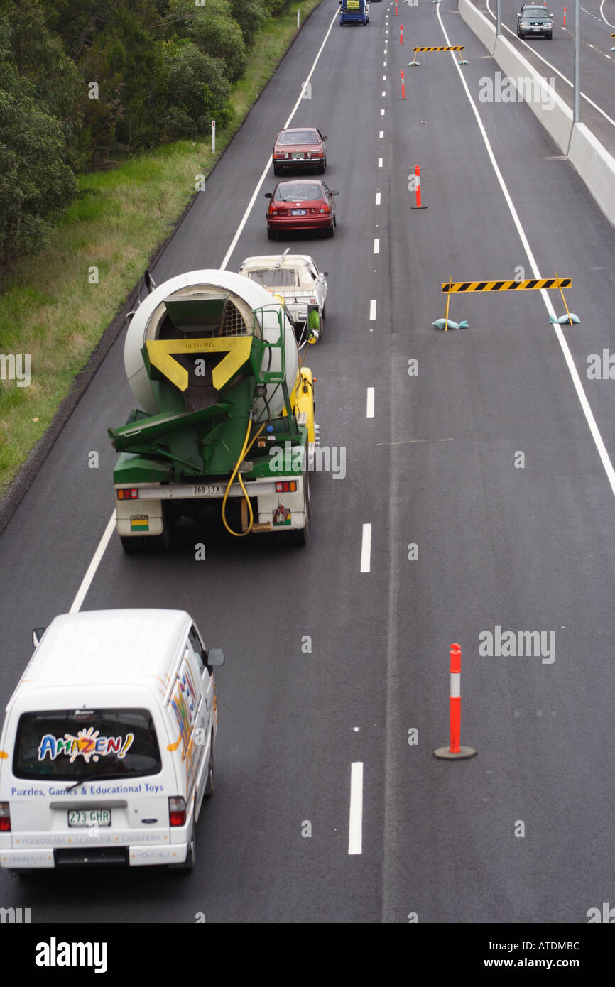 NEW ROADWORK SUNSHINE COAST QUEENSLAND Stock Photo - Alamy