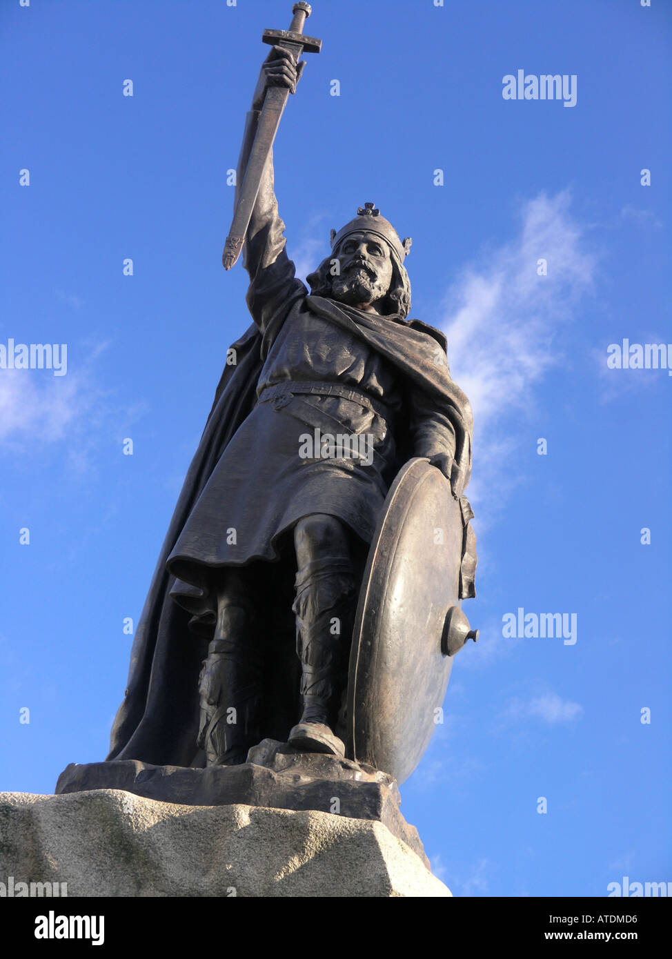King Alfred Statue in Winchester Hampshire Stock Photo - Alamy