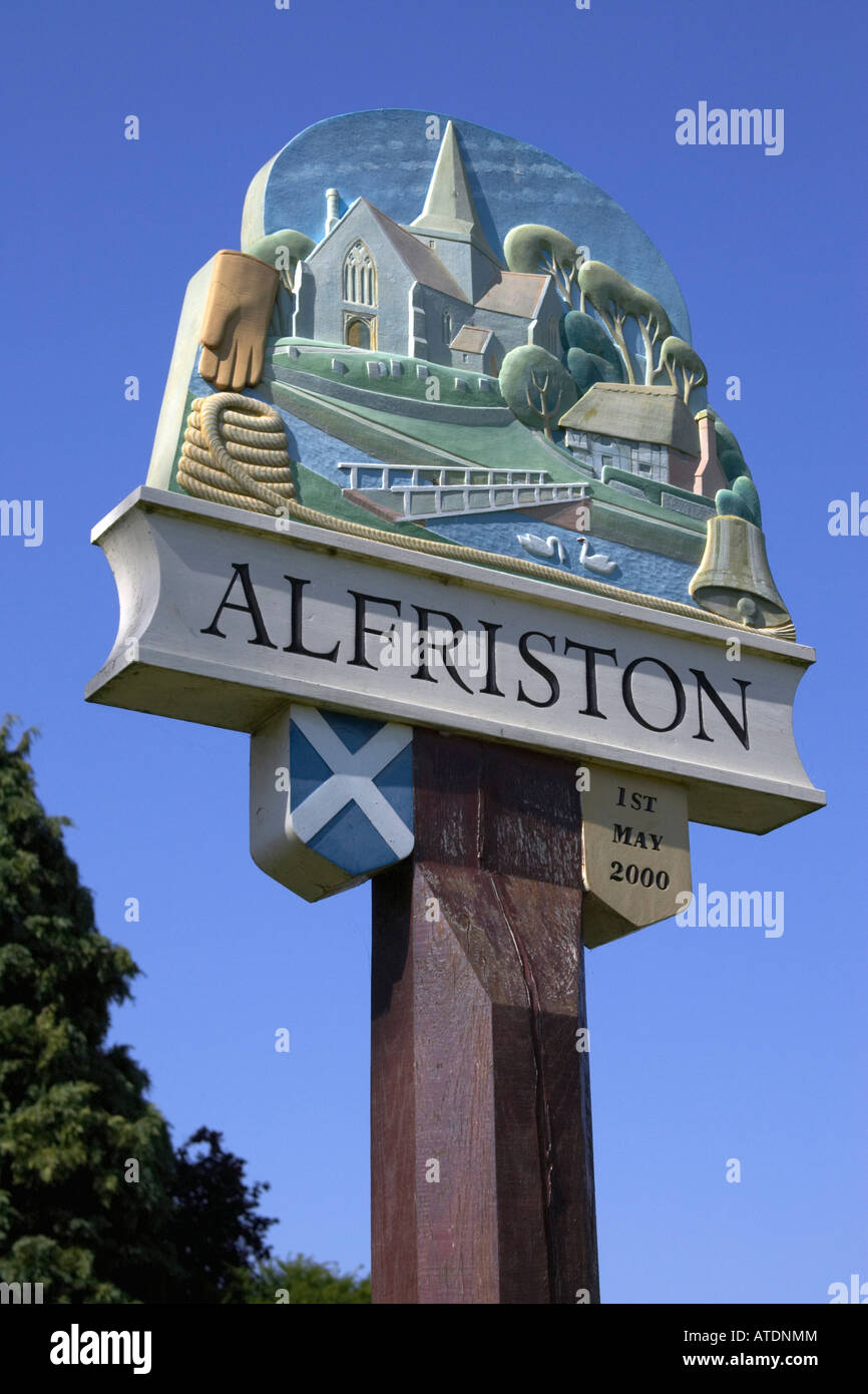 Village Sign, Alfriston, Sussex, England Stock Photo - Alamy