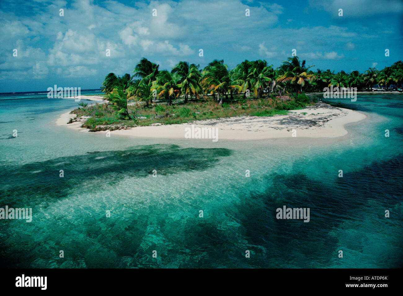 Tropical beach scene Caribbean Atlantic Ocean Stock Photo - Alamy