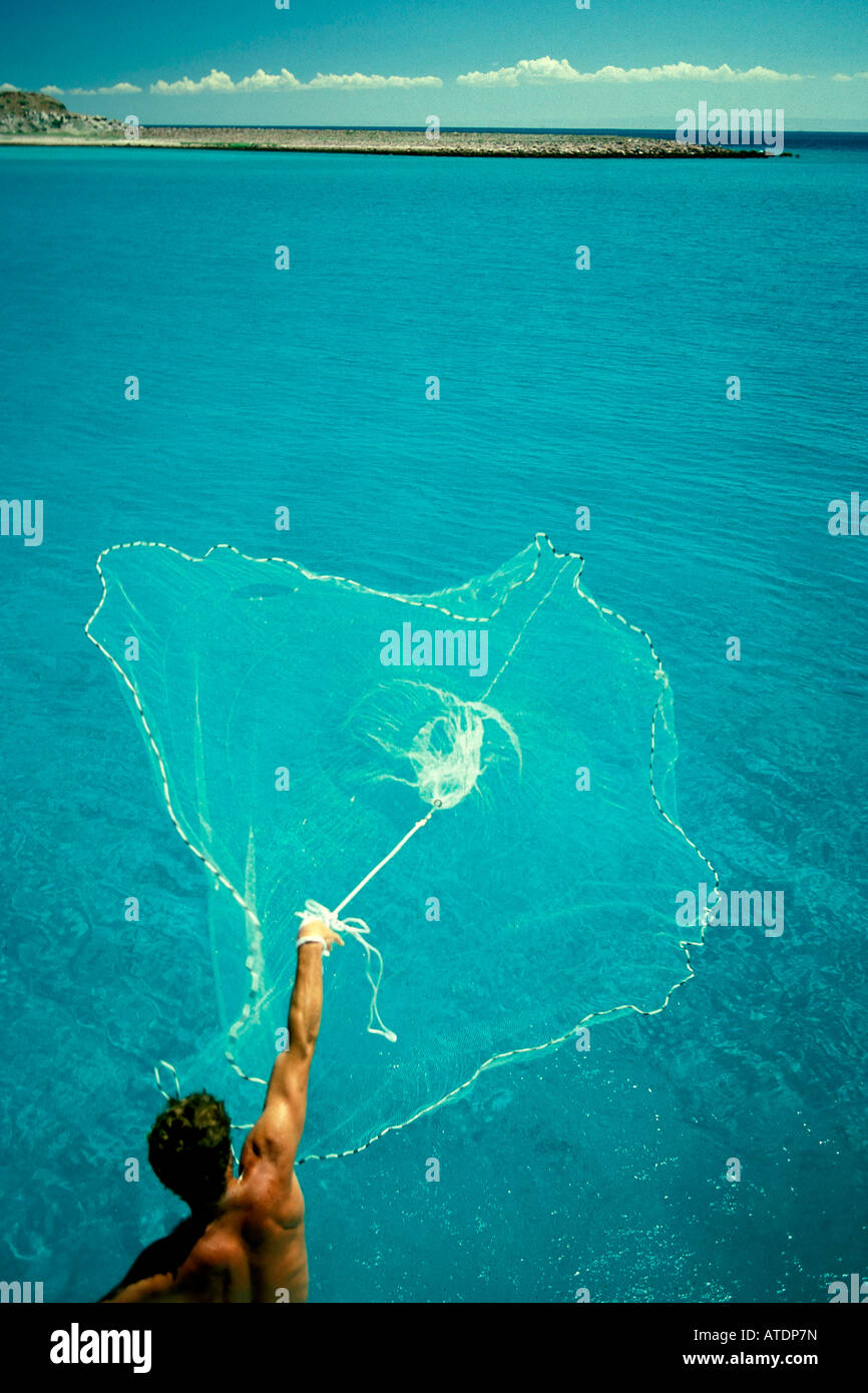 Fishing net hand hi-res stock photography and images - Alamy