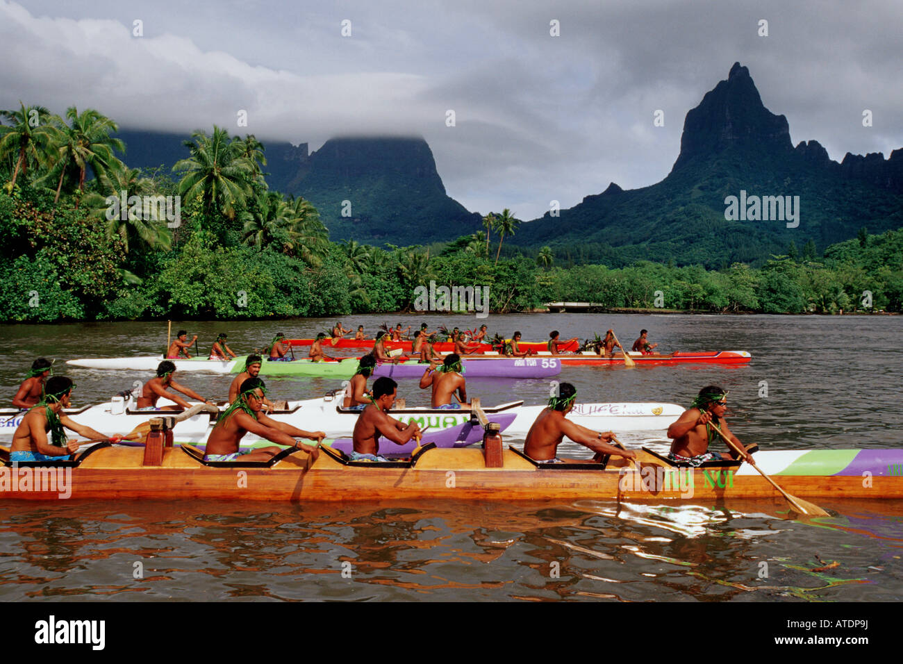 The tropical Pacific is home to outrigger canoe racing at its finest It ...