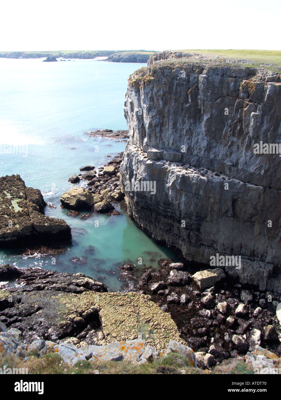 Stackpole Pembrokeshire Headland at Stackpole Head Stock Photo - Alamy