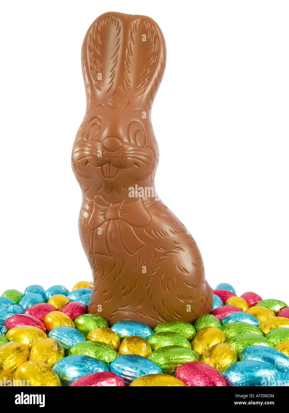 Chocolate bunny unwrapped hi-res stock photography and images - Alamy