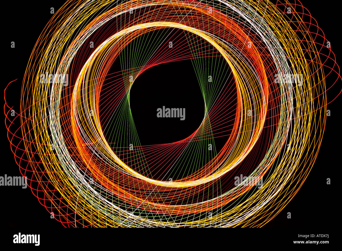 photograph of light as it swings from a pendulum Stock Photo - Alamy