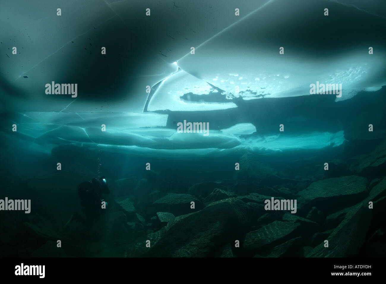 Ice diving alps hi-res stock photography and images - Alamy