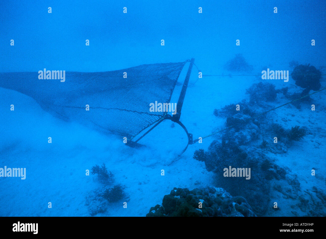 Trawl net dragging the bottom Stock Photo - Alamy