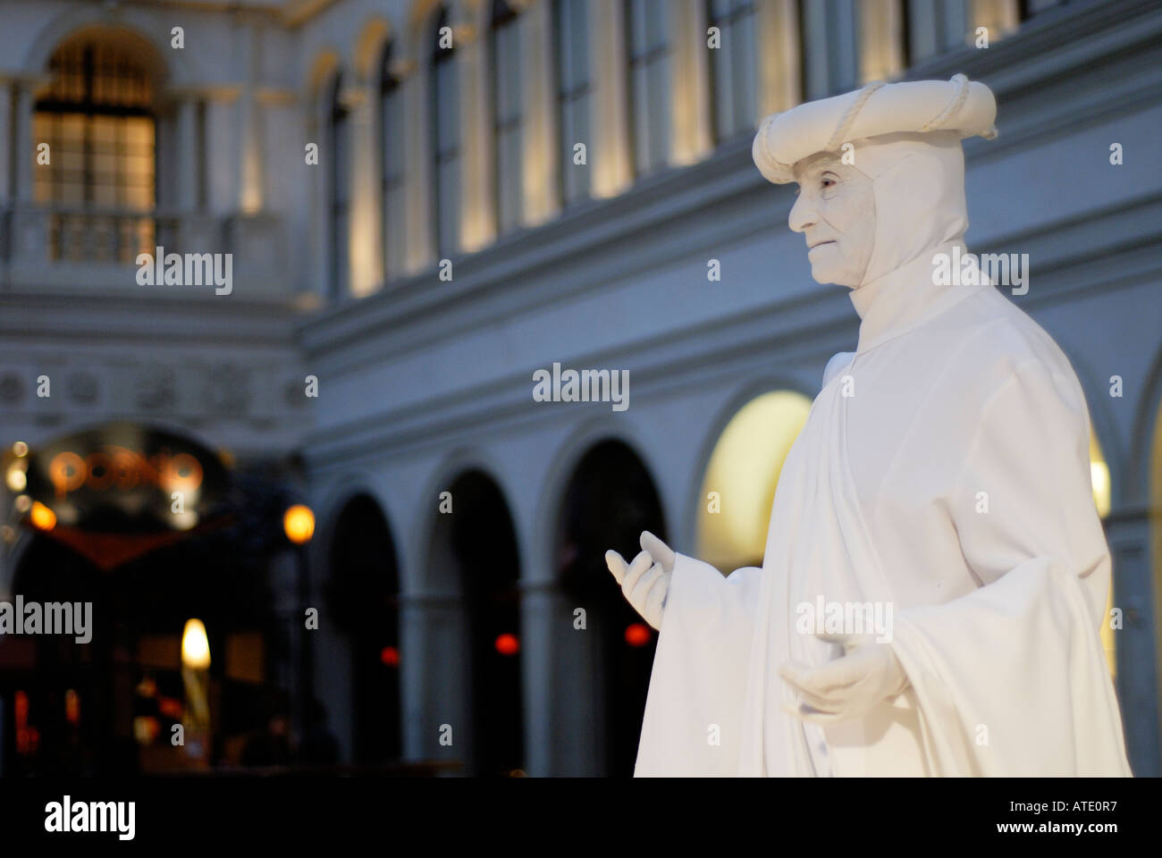 Living statue The Venetian Resort Hotel Casino Las Vegas Nevada USA ...