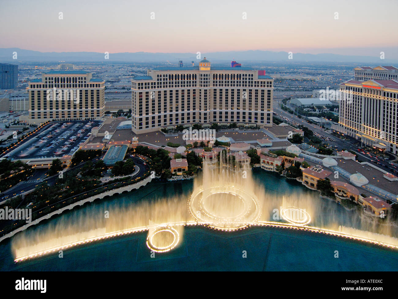 Fountains at the Bellagio Las Vegas Nevada USA Stock Photo - Alamy