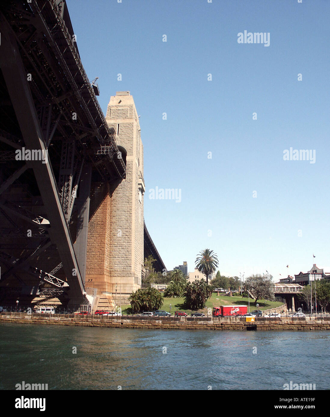 View of part of the Sydney Harbour Bridge Sydney Australia Stock Photo ...