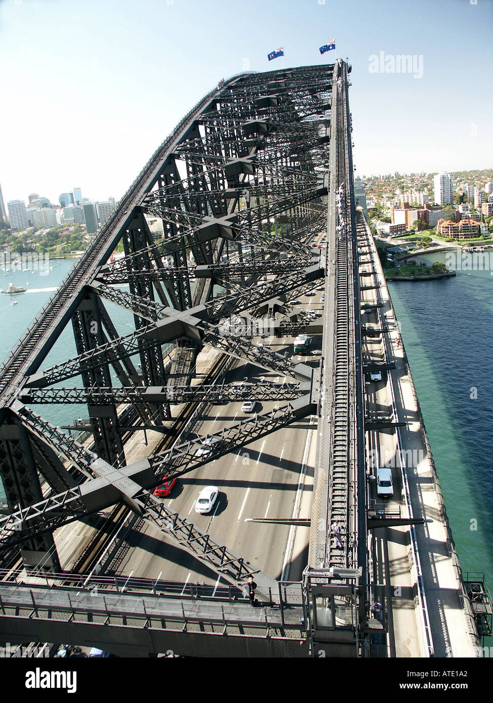 Sydney Harbour Bridge from the South Pylon Stock Photo - Alamy