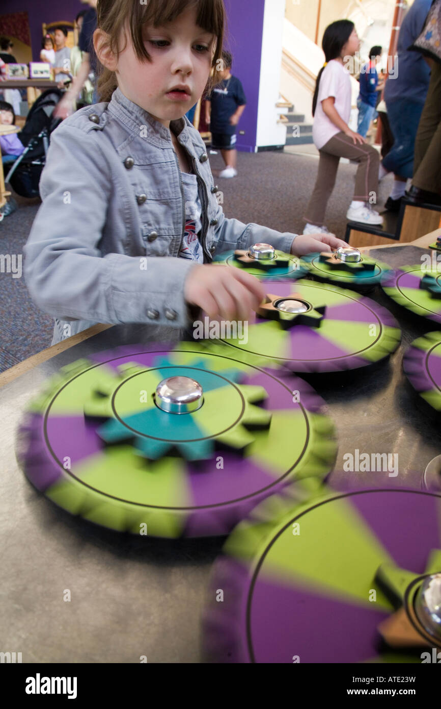 Child playing at exhibit in the Children's Discovery Museum, Downtown ...
