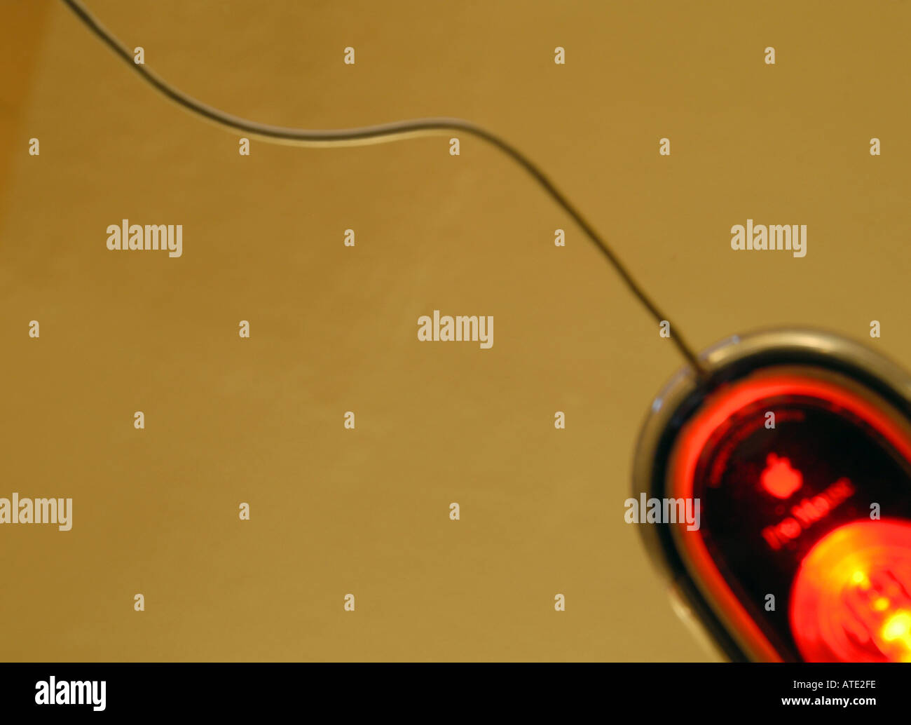 Underside of an Apple Infra red mouse Stock Photo - Alamy