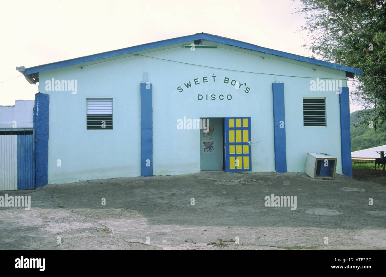 Disco Building in St Lucia West Indies Caribbean Stock Photo - Alamy