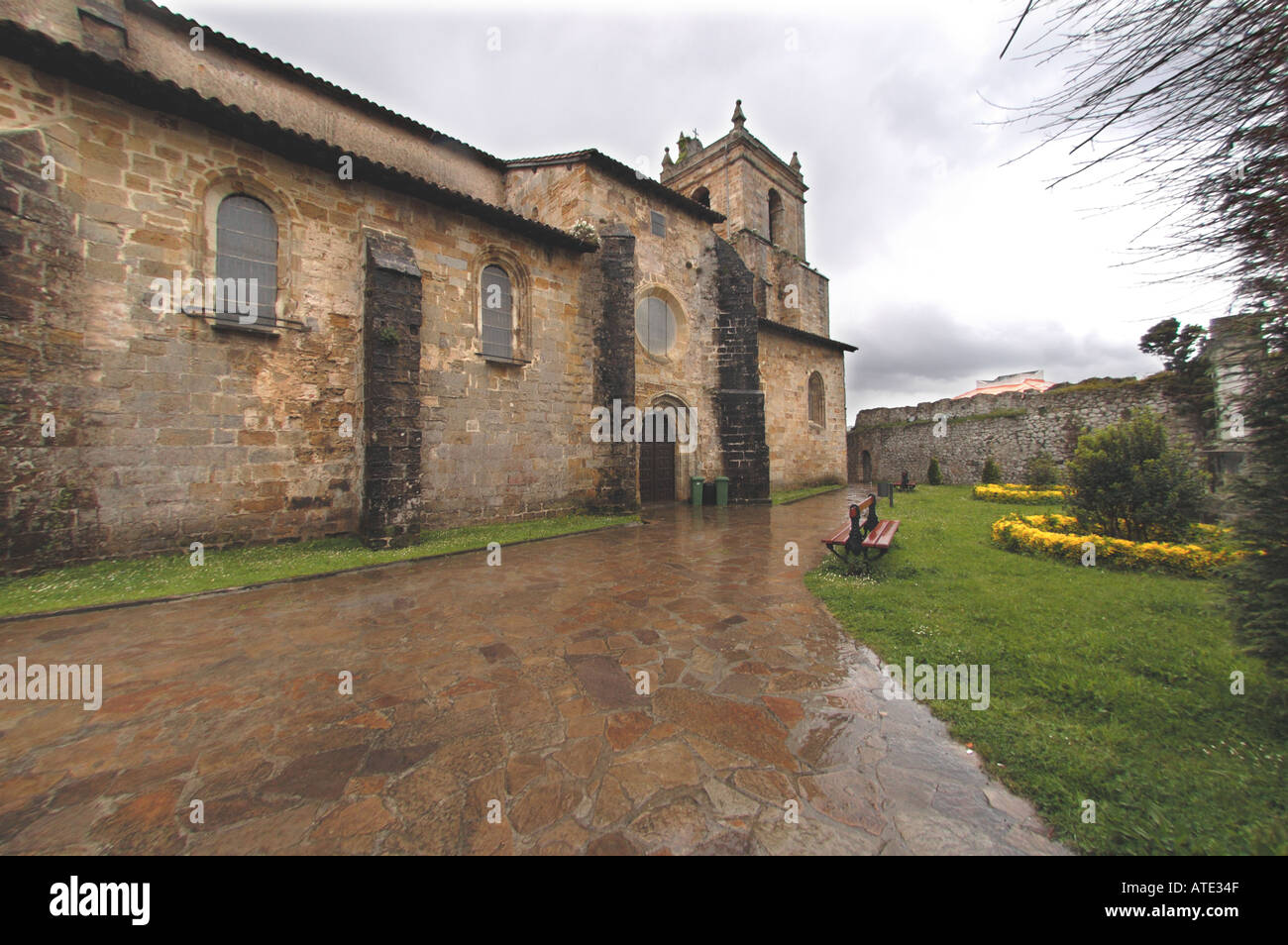 Church of Santa Maria Laredo Stock Photo - Alamy