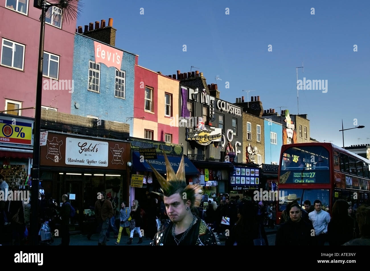 punk at Camden Town, London Stock Photo - Alamy