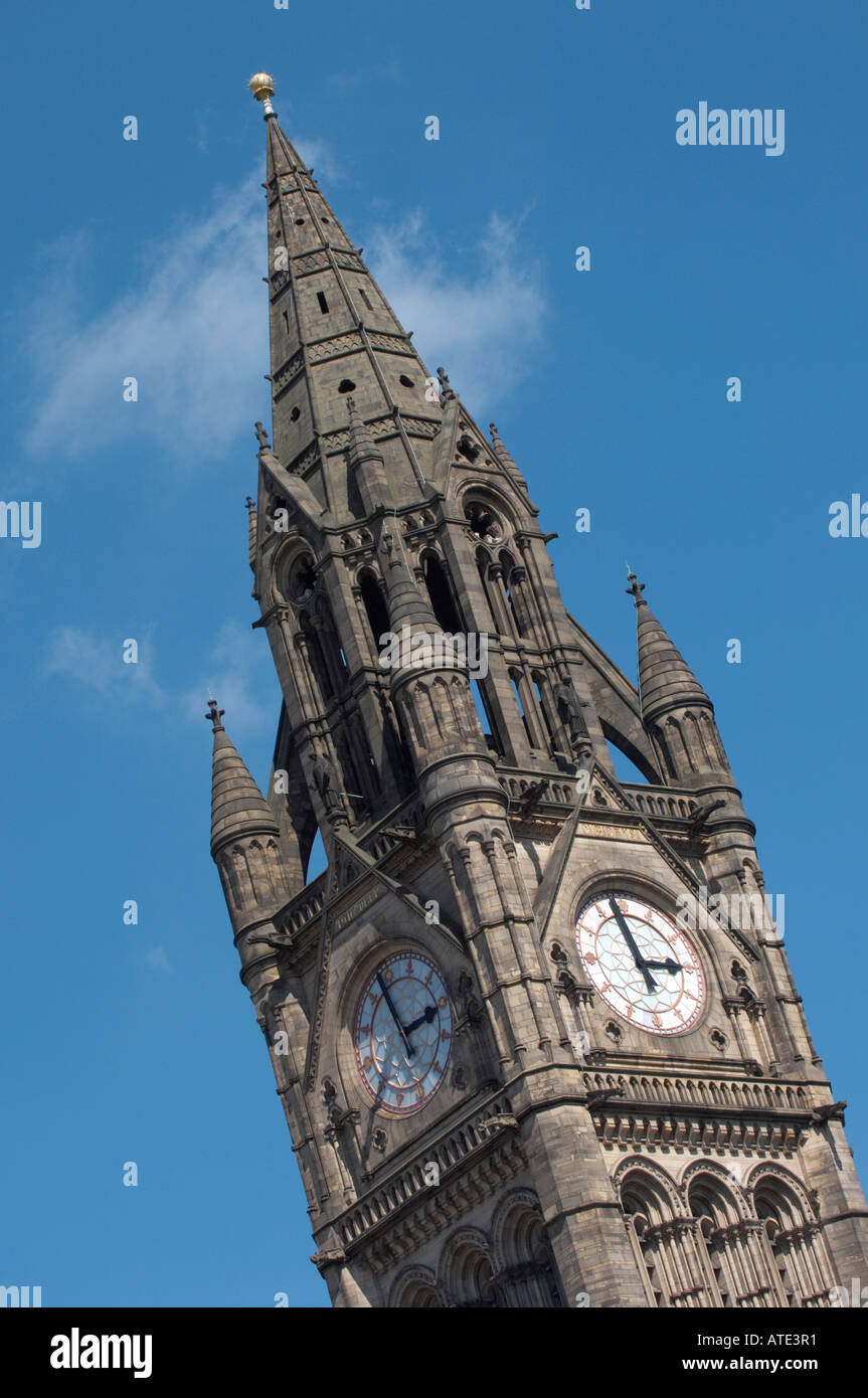 Manchester Town Hall clock tower Stock Photo - Alamy