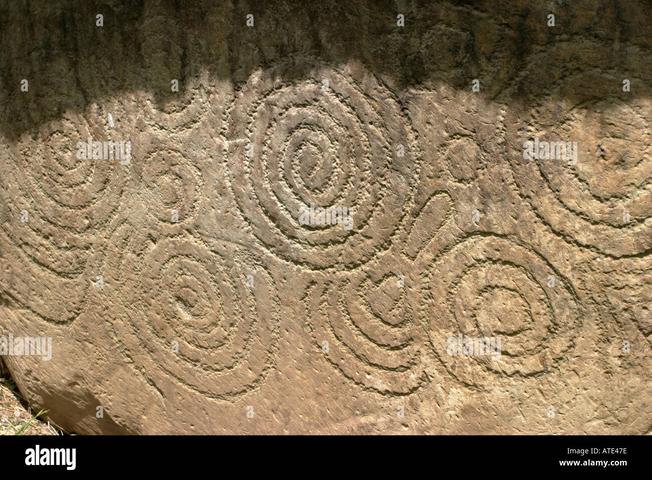 Neolithic carvings newgrange ireland hi-res stock photography and ...