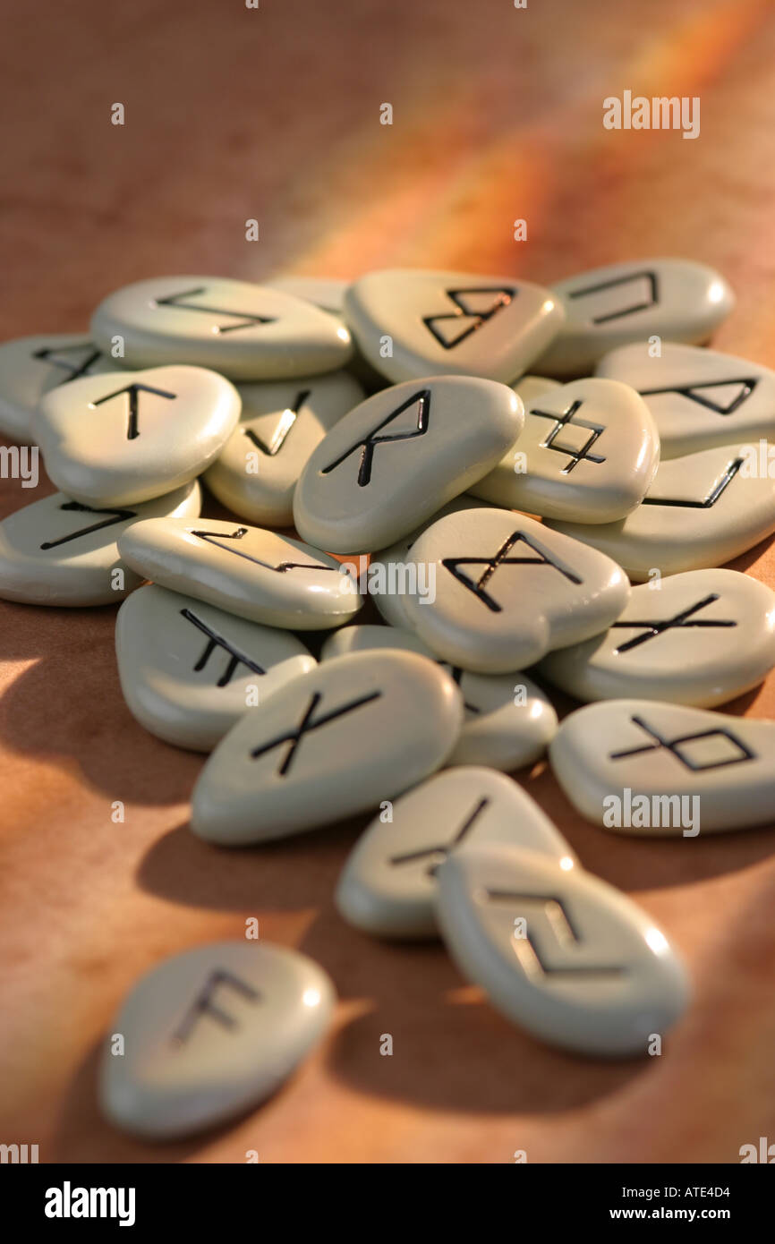 Rune stones hi-res stock photography and images - Alamy