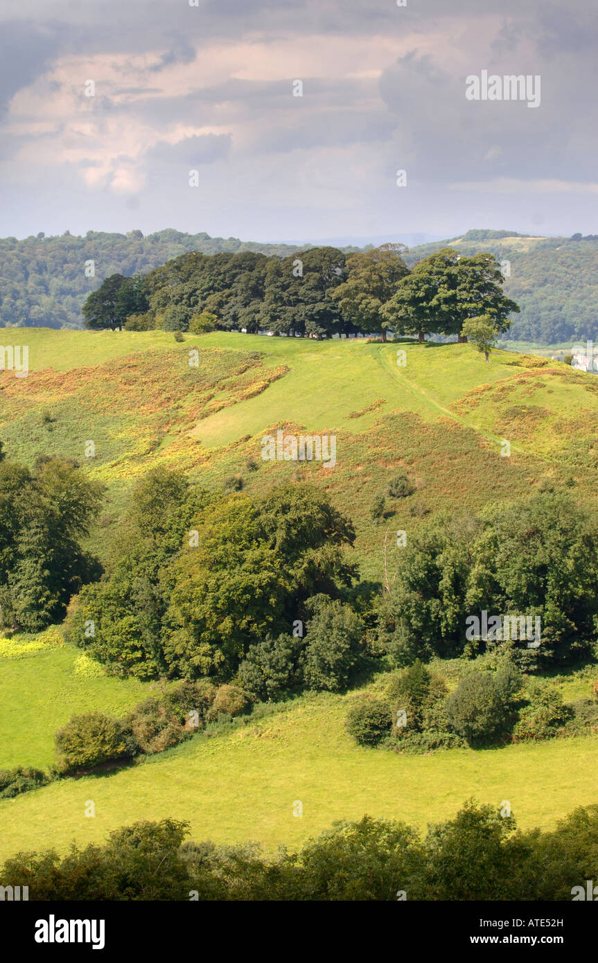 A VIEW OF GLOUCESTERSHIRE UK FROM ULEY BURY WITH DOWNHAM HILL KNOWN ...