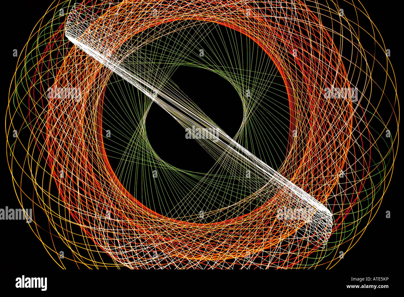 photograph of light as it swings from a pendulum Stock Photo - Alamy