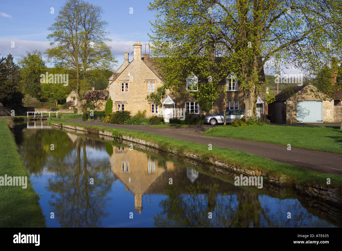Lower Slaughter Cotswolds Gloucestershire England Stock Photo - Alamy