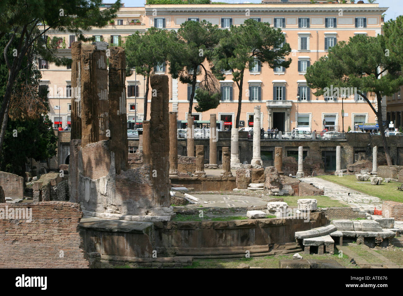 Largo argentina ruins in piazza hi-res stock photography and images - Alamy