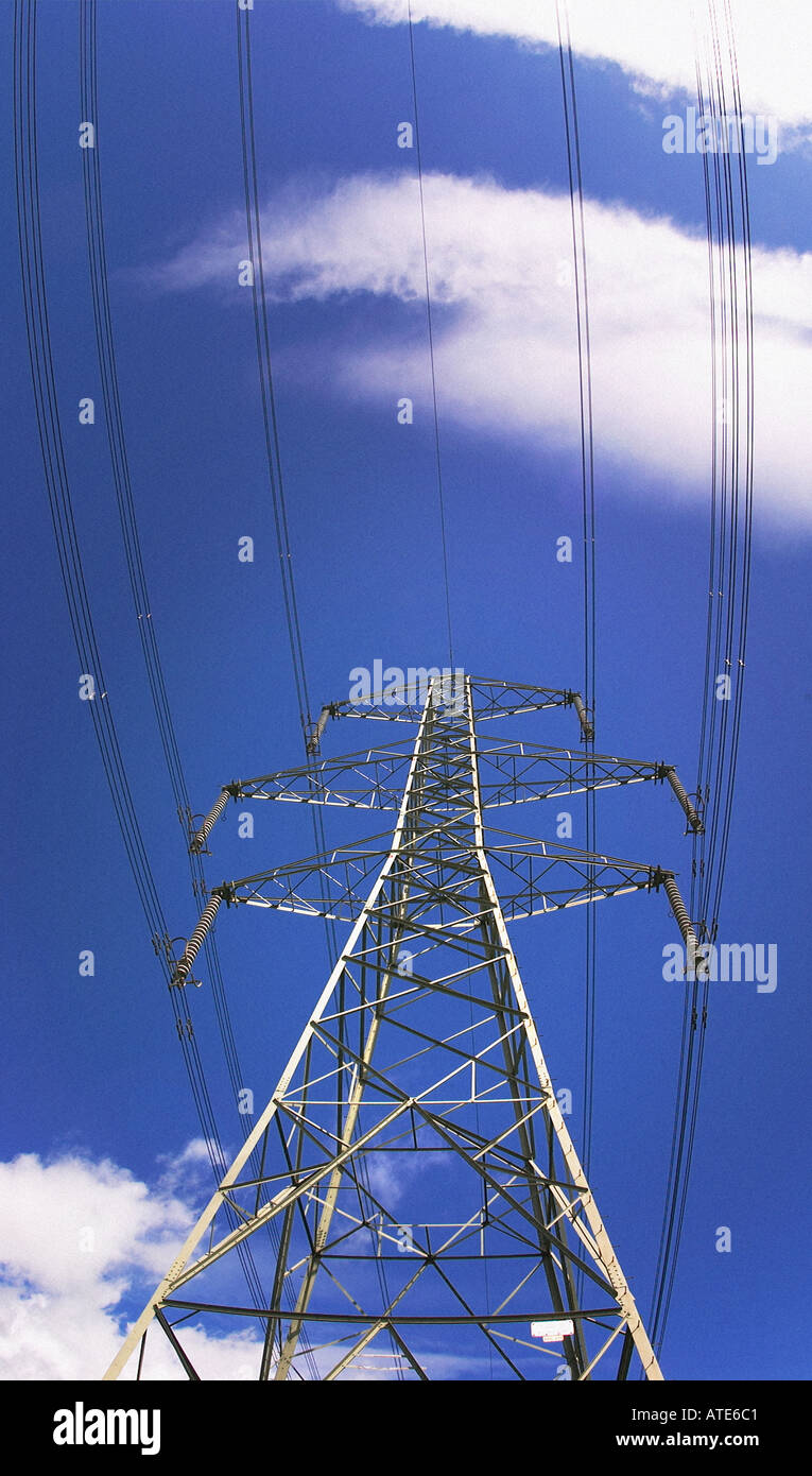 Pylon electric cables power hi-res stock photography and images - Alamy