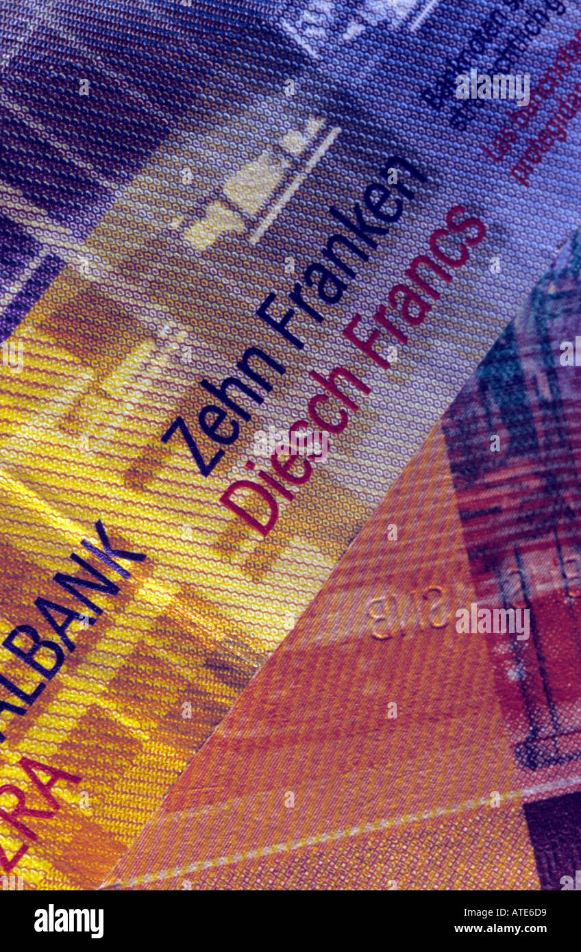 Swiss Bank Notes Stock Photo - Alamy