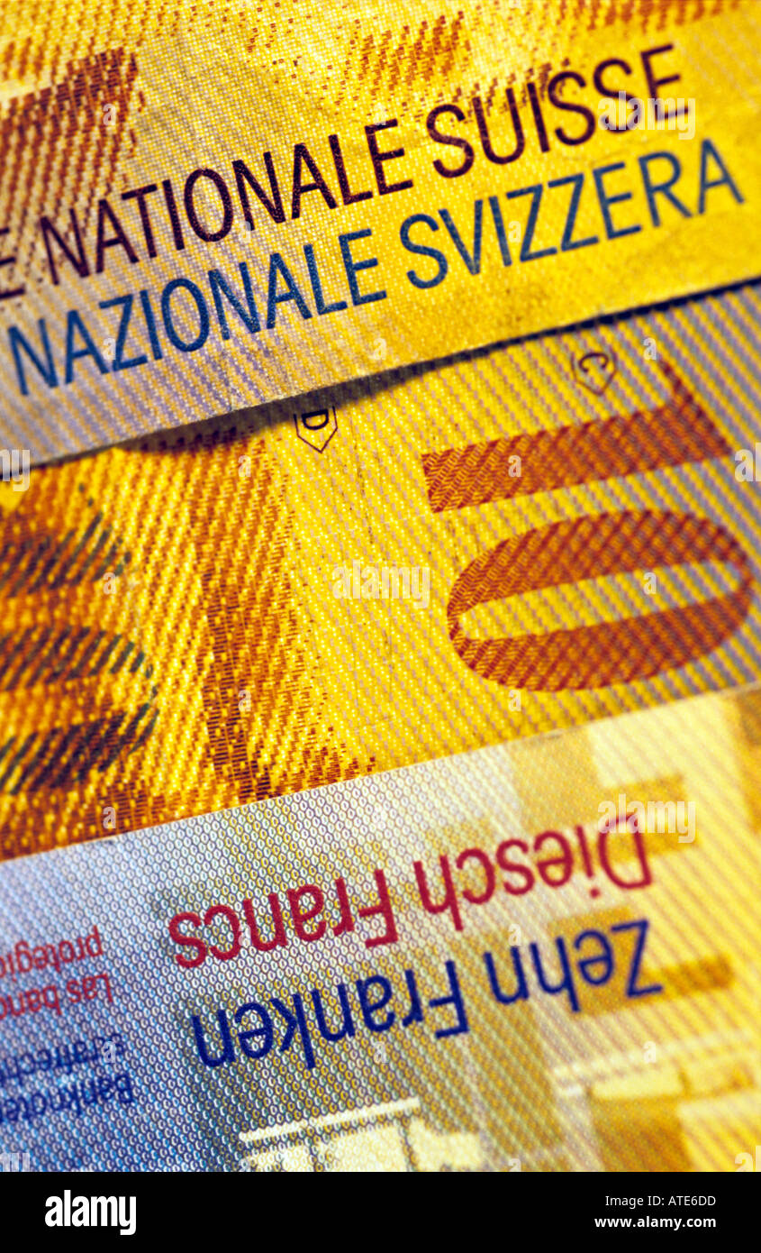 Swiss Bank Notes Stock Photo - Alamy