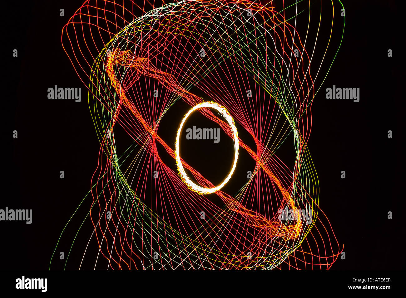 photograph of light as it swings from a pendulum Stock Photo - Alamy