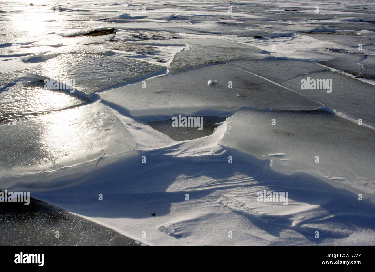 Ice formations at the seashore Stock Photo - Alamy
