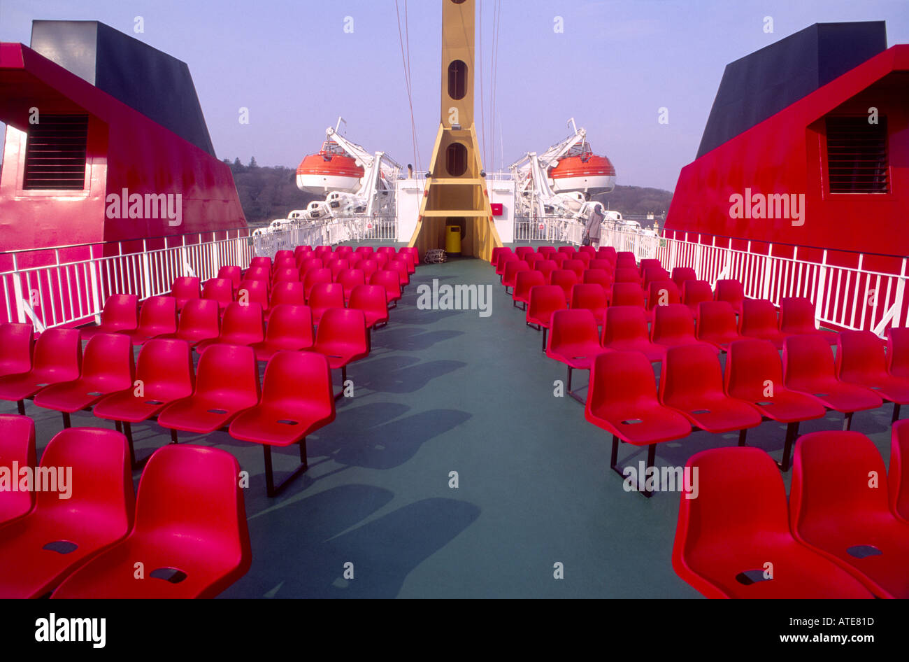 Seating Layout on Ferry boat Stock Photo - Alamy
