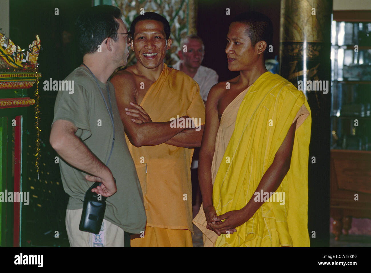 Khmer monks in vietnam hi-res stock photography and images - Alamy