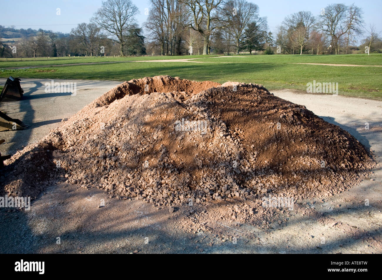 A pile of sand on a building site Stock Photo - Alamy