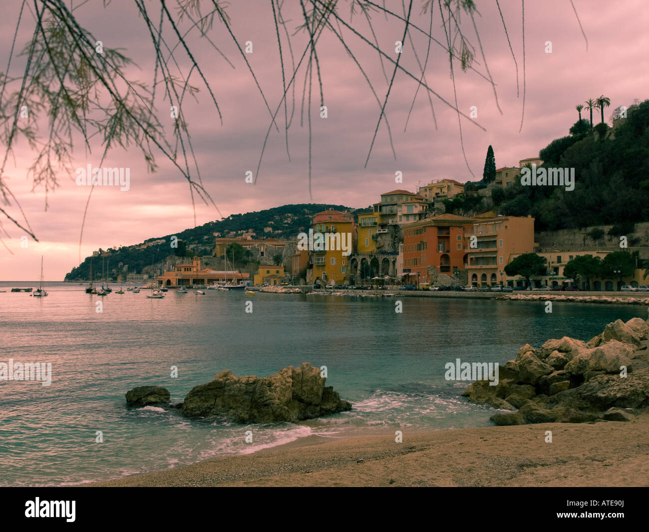 The town of Villefranche-sur-Mer, France Stock Photo - Alamy