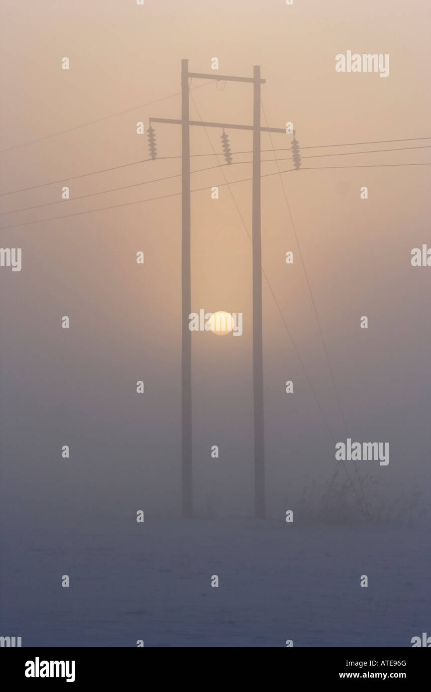 Poor visibility in the fog Stock Photo - Alamy