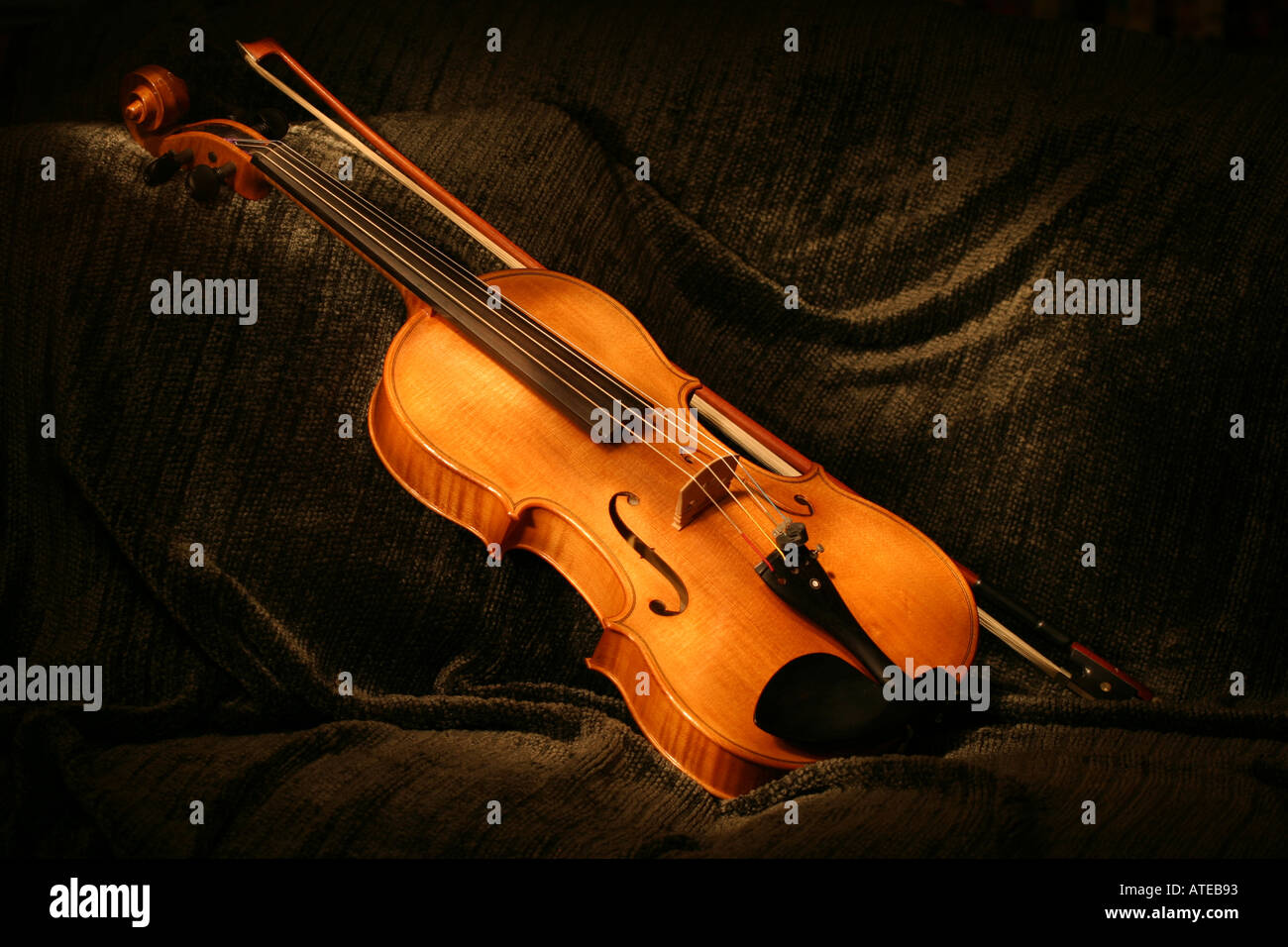 Light Painted Viola Stock Photo - Alamy