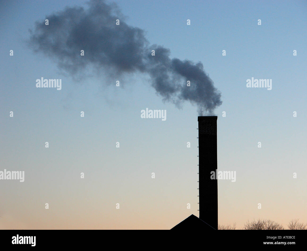Industrial smoke stacks emitting smoke hi-res stock photography and ...