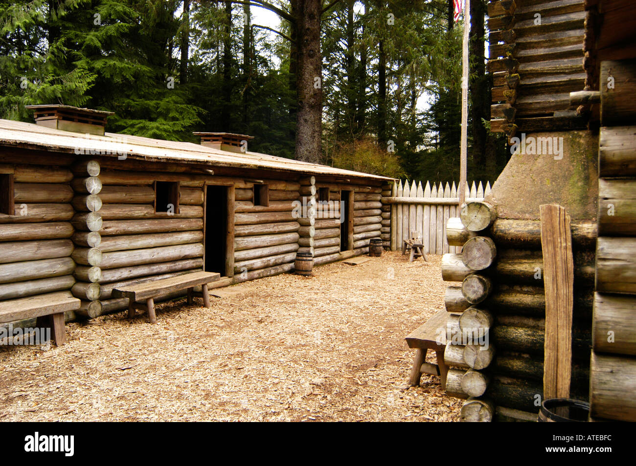 Fort Clatsop, along the Columbia River in Oregon, is the historical ...