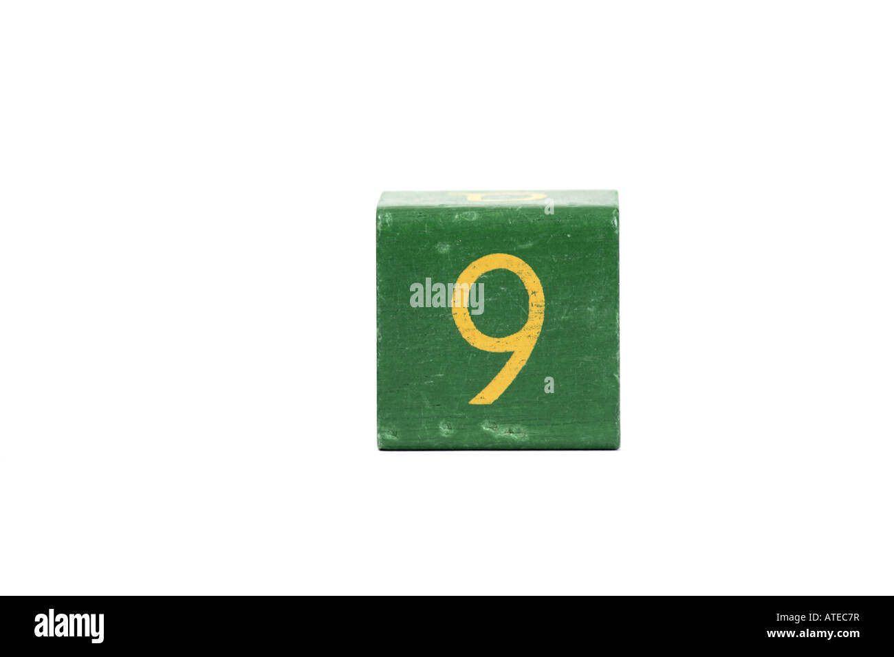 Number 9 Wooden Block Stock Photo - Alamy