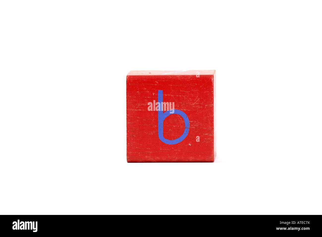 Letter B Wooden Block Stock Photo - Alamy